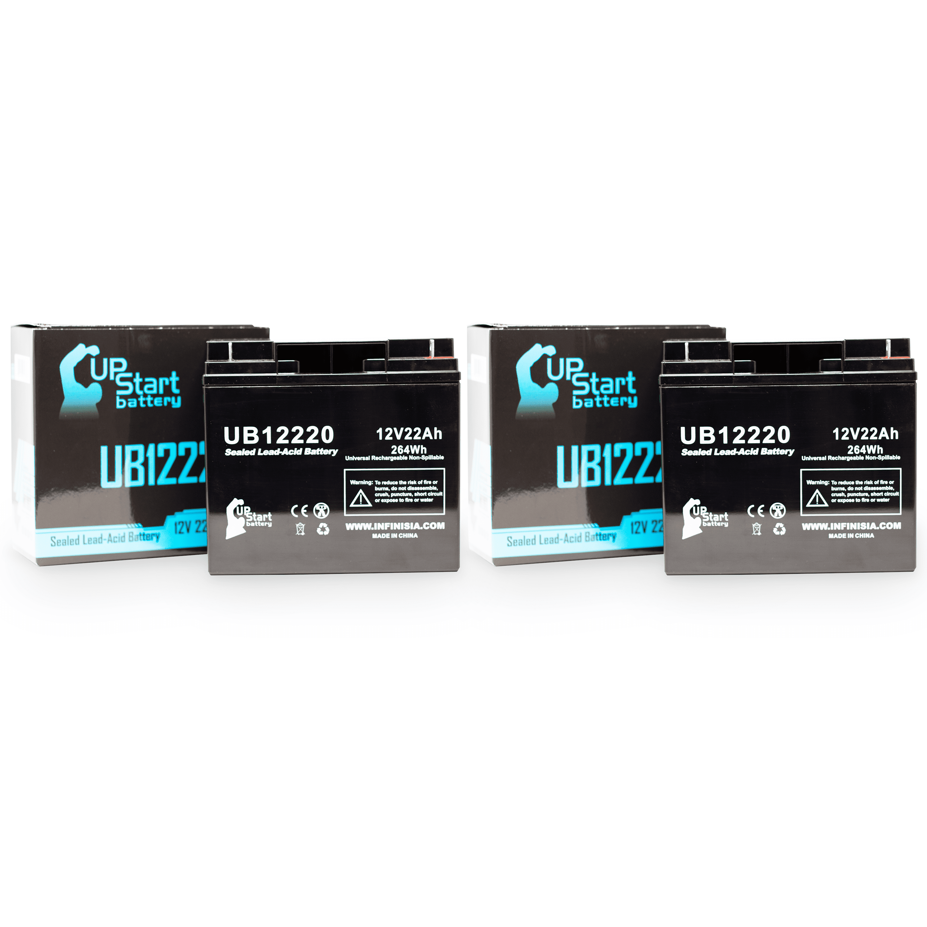 2x Pack - Rascal 320 PC Battery Replacement - UB12220 Universal Sealed ...