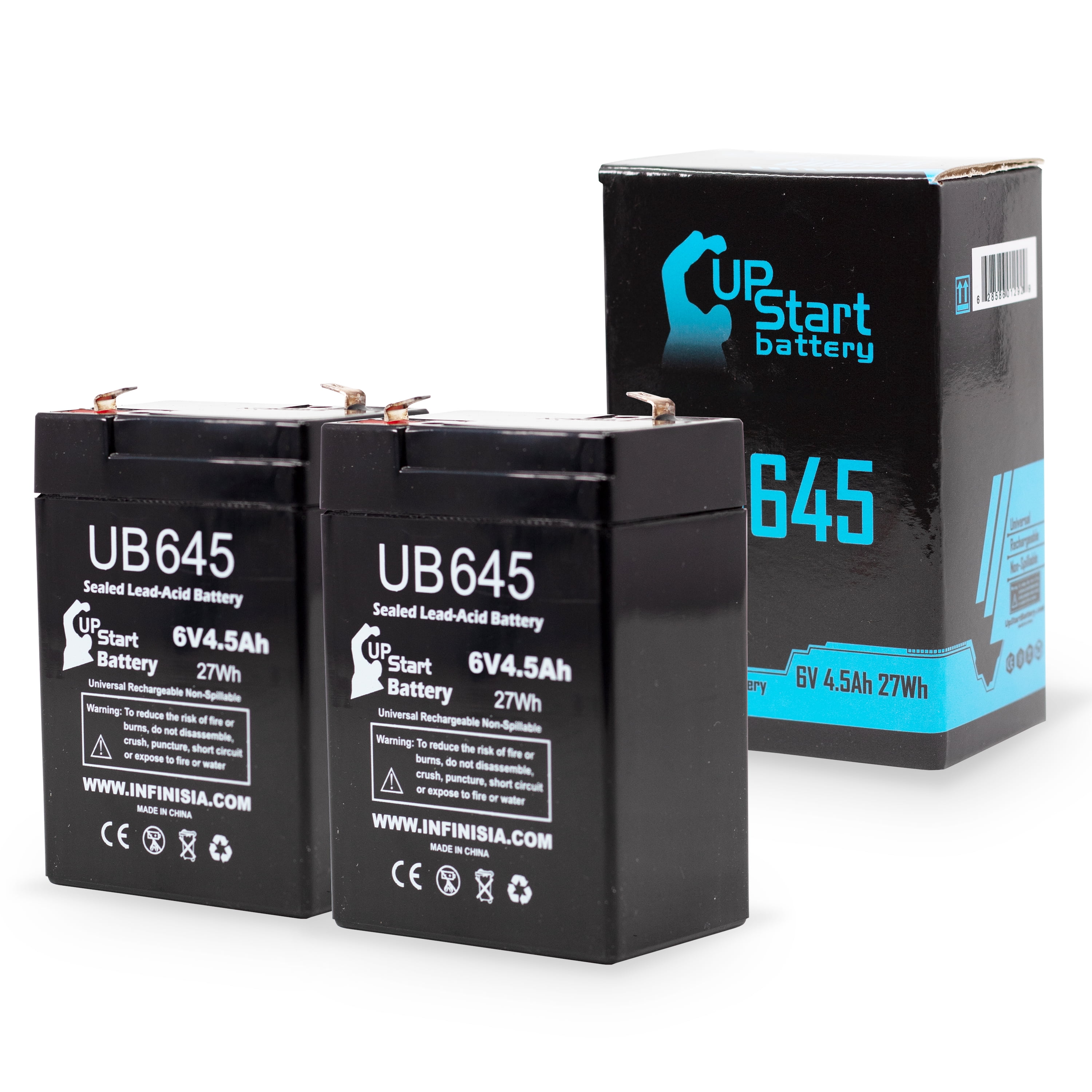 2x Pack - Sheng Yang SY640 Battery Replacement - UB645 Universal Sealed ...