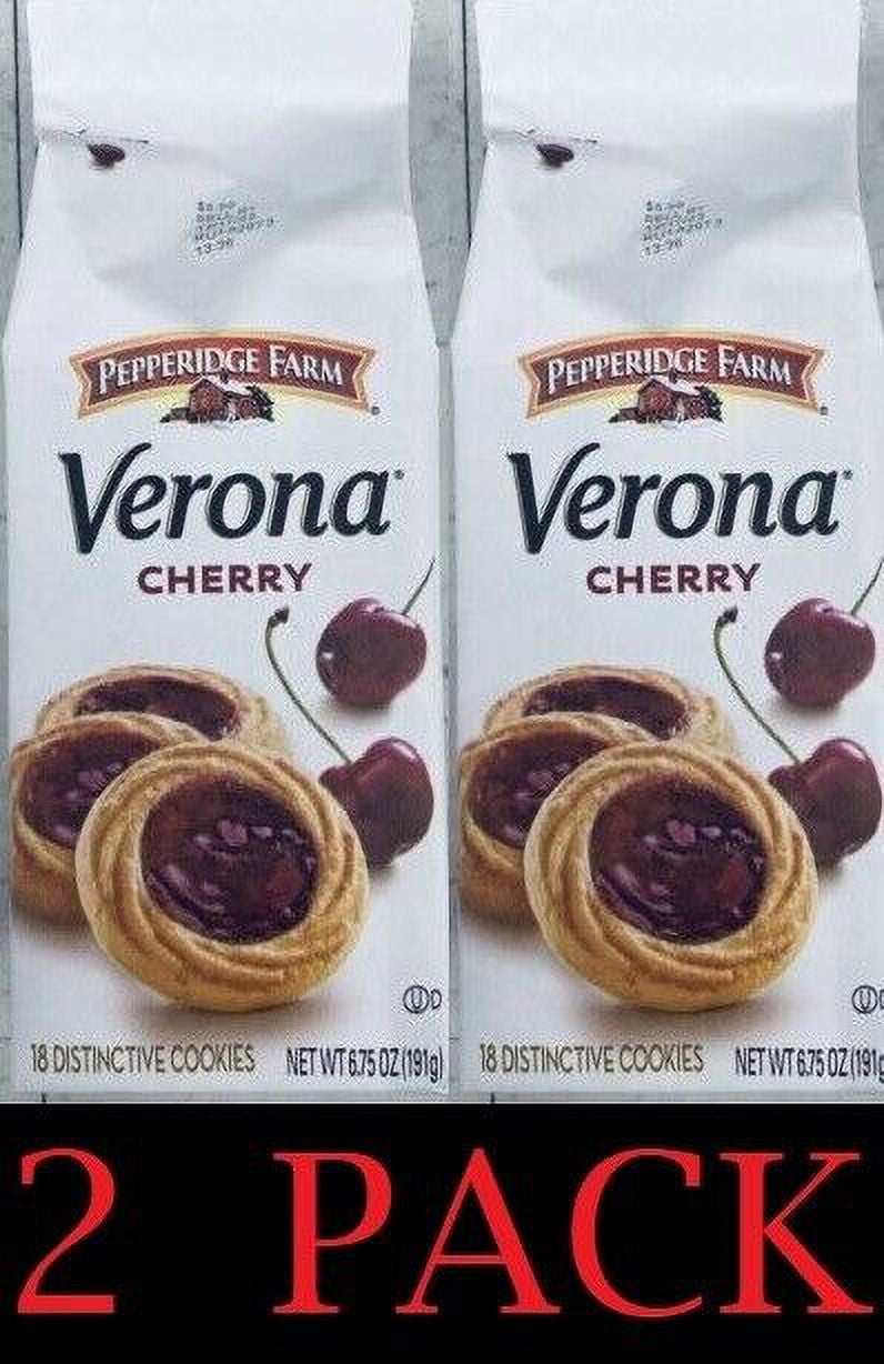 2x Pepperidge Farm VERONA CHERRY Cookies 6.75 oz Bag - NEW - 2 PACK ...