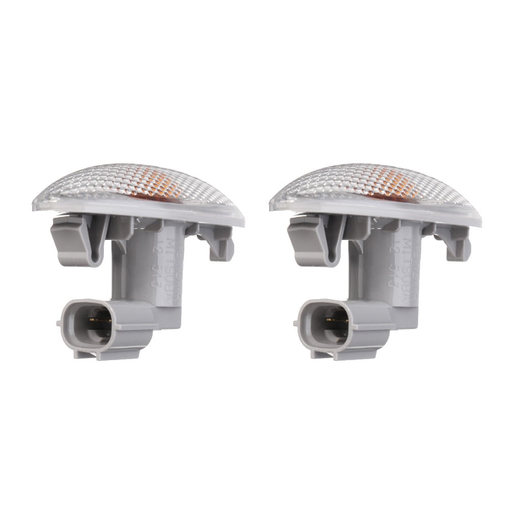 2x Plastic Car Side Turn Signal Yellow Light Lamp Fender Bulb for ...