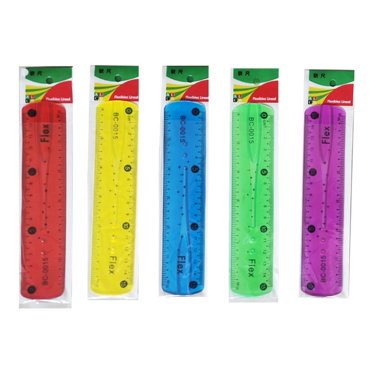 Walmart 18" Clear Flexible Acrylic Ruler, Standard/Metric, Inches/mm ...