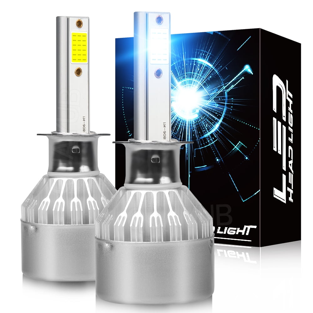 2x Quayub H1 LED Headlight Bulbs Conversion Kit High Low Beam 8000K ...
