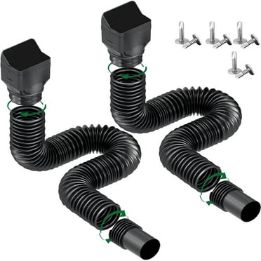 Extension Drain Away DE46WH White Automatic Downspout Extender, Rain ...