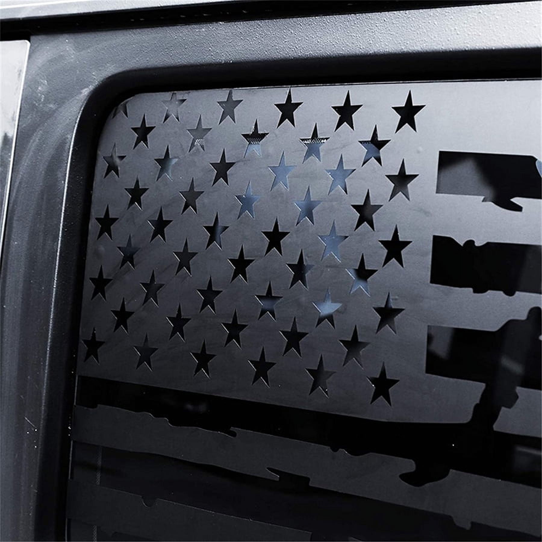 2x Rear Side Window USA Flag Decals Stickers For Jeep Wrangler JL 4 ...