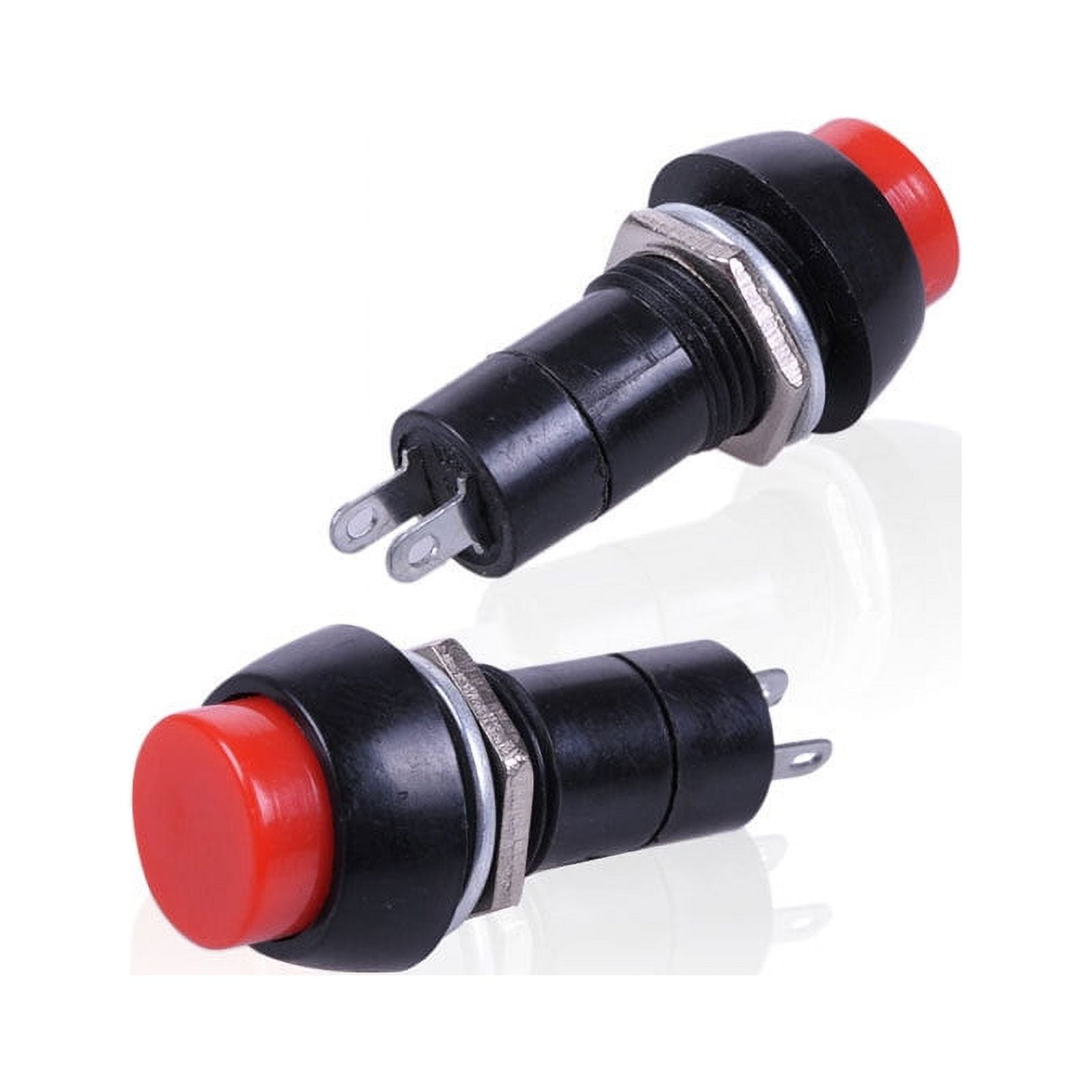 2x Red Push Button Switch Momentary Reset DC 1.5A 12V Car/Truck 125V/3A ...
