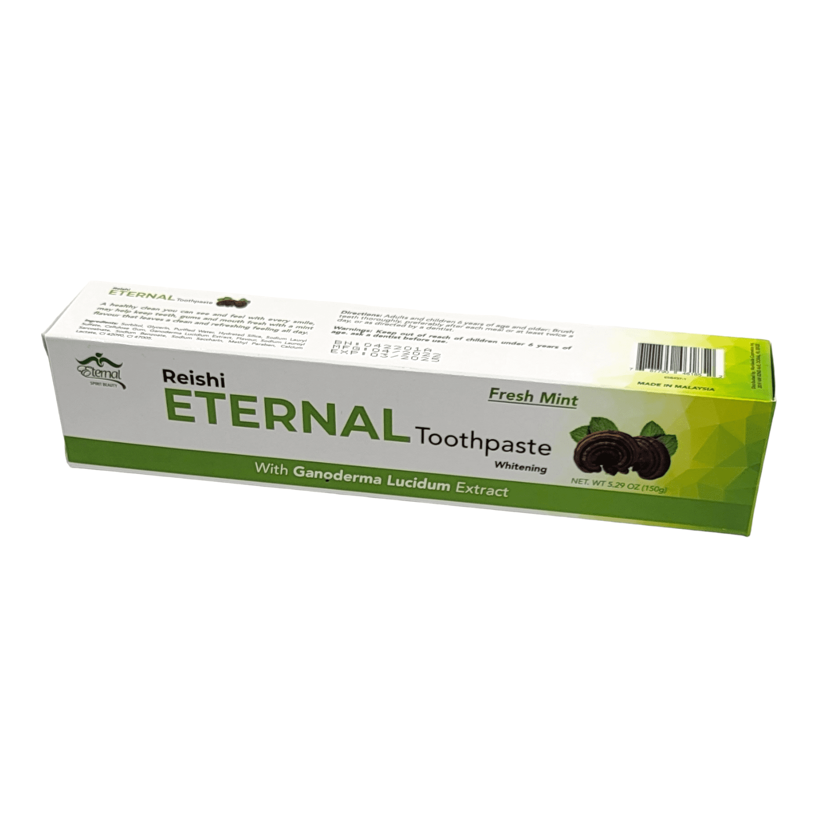 2x Reishi Eternal Toothpaste Writening (ORGANIC) (Pack of 2) - Walmart.com