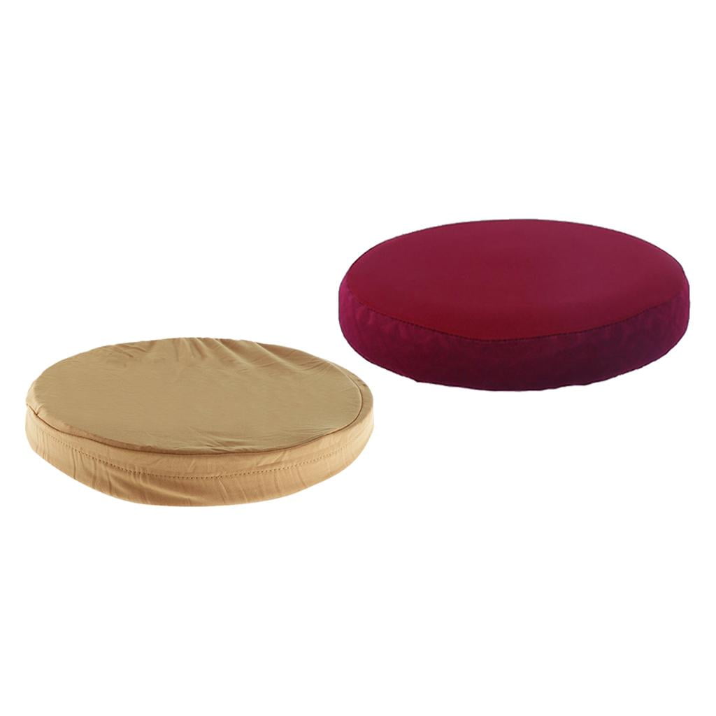 2x Removable Round Chair Slipcovers Bar Stool Covers For Dinning Room ...