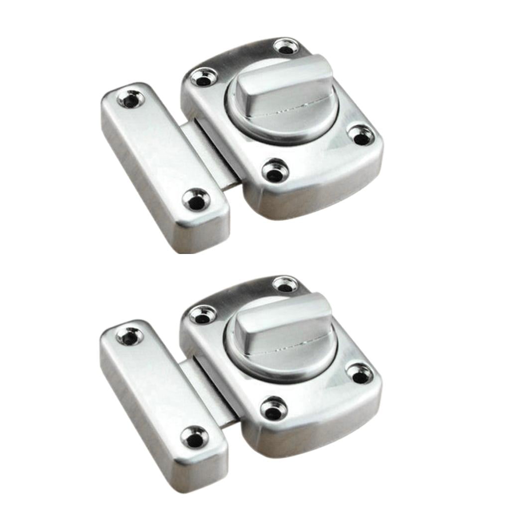2x Rotating Latch Latch for Shed Door Bathroom, Toilet, Bedroom, 2 ...