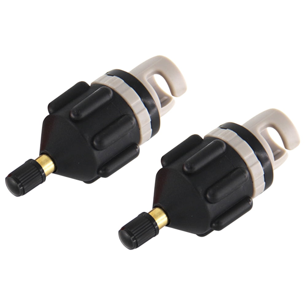 2x Rowing Boat Air Valve Surfing Paddle Board Pump Adapter (Black ...