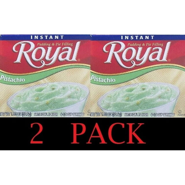 2x Royal PISTACHIO Instant Pudding & Pie Filling Mix Dessert 1.85 oz ...