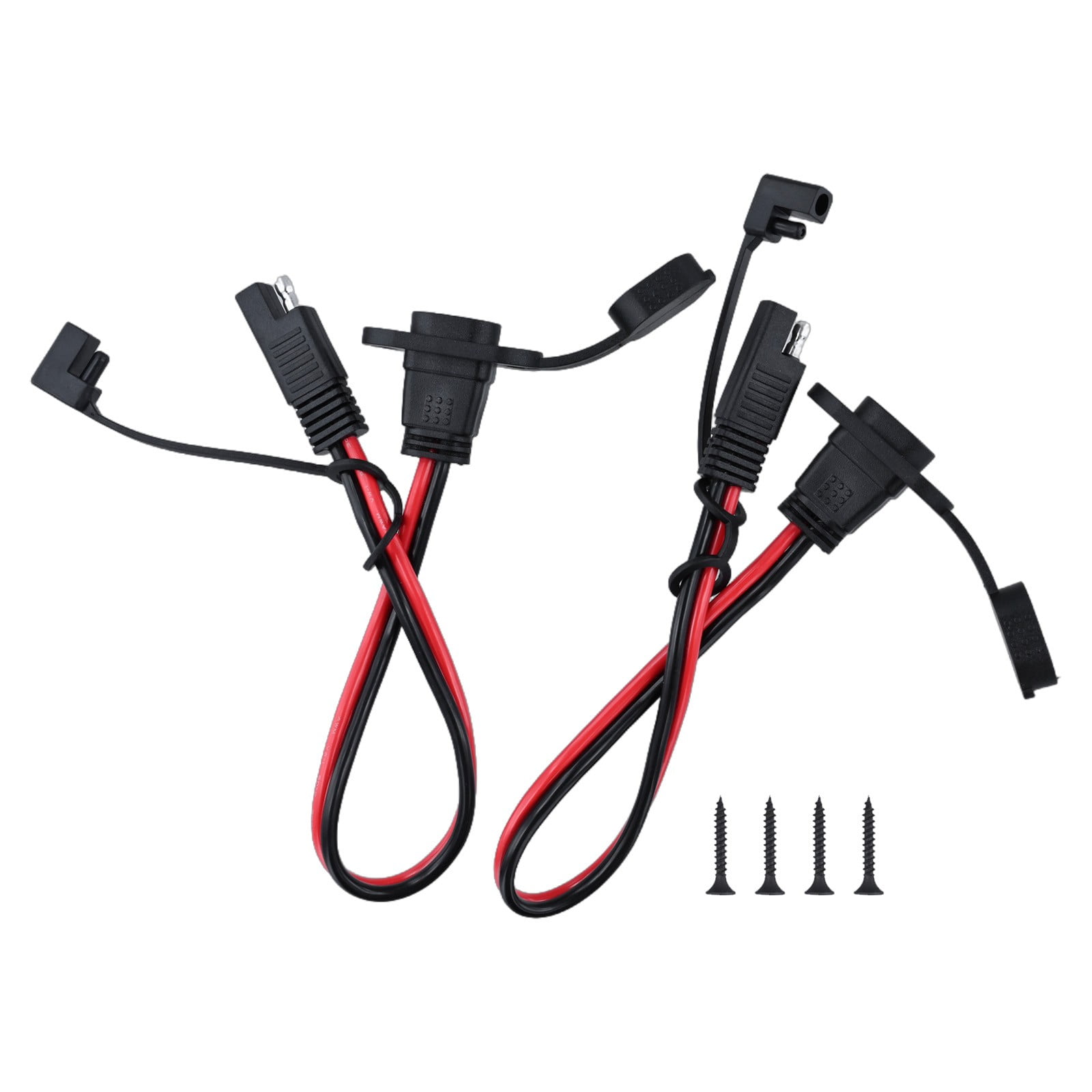 2x SAE Assembled Connectors With Extended Power Cord 12AWG Sidewall ...