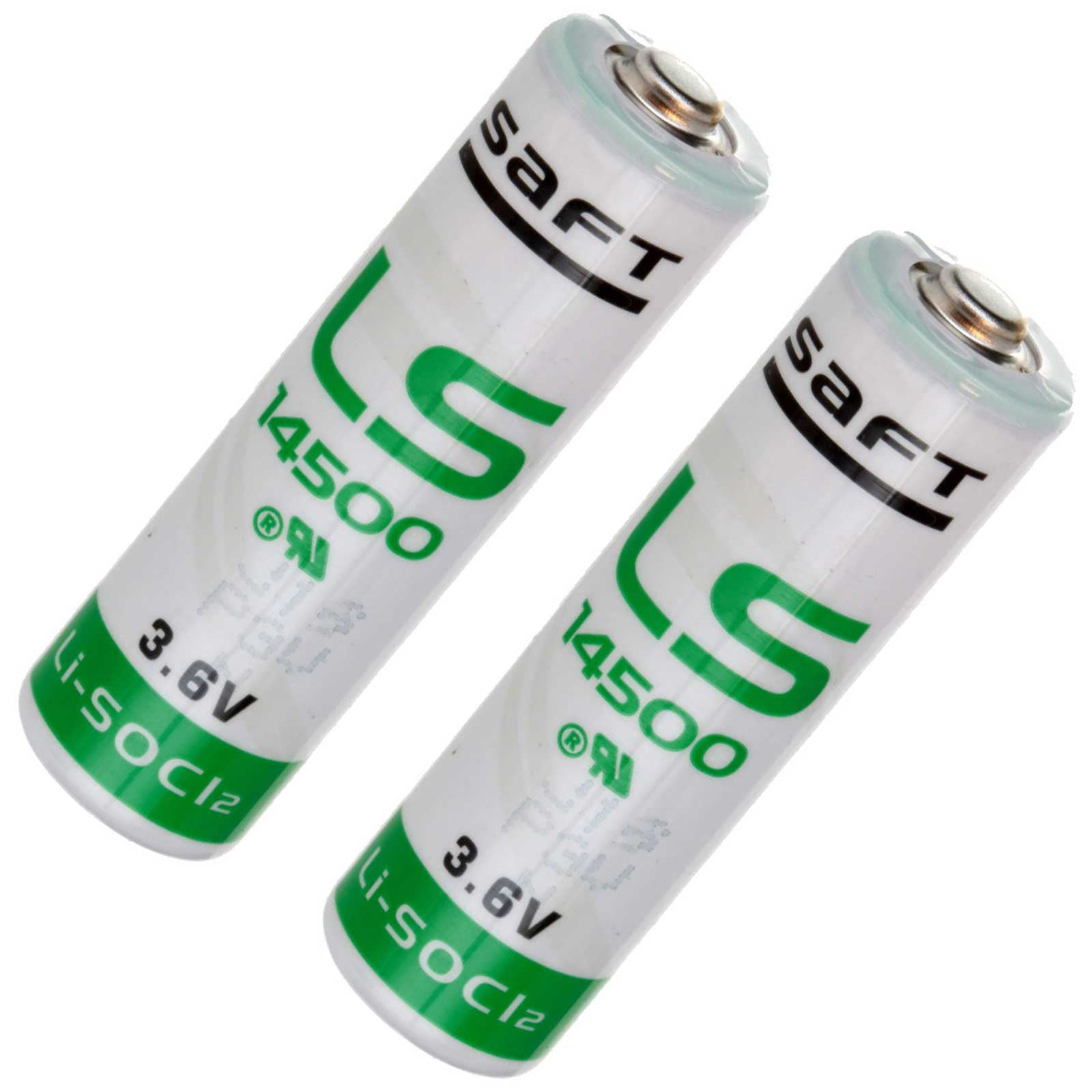2x SAFT LS14500 Size AA 3.6V 2600mAh Primary Lithium Cell for RFID ...