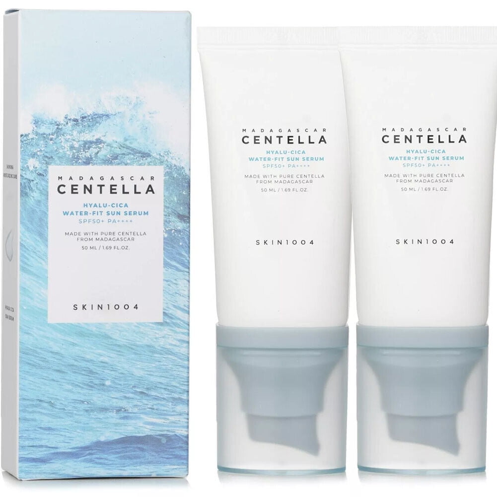 2x SKIN1004 Madagascar Centella Hyalu-CICA Water-fit Sun Serum SPF 50 ...