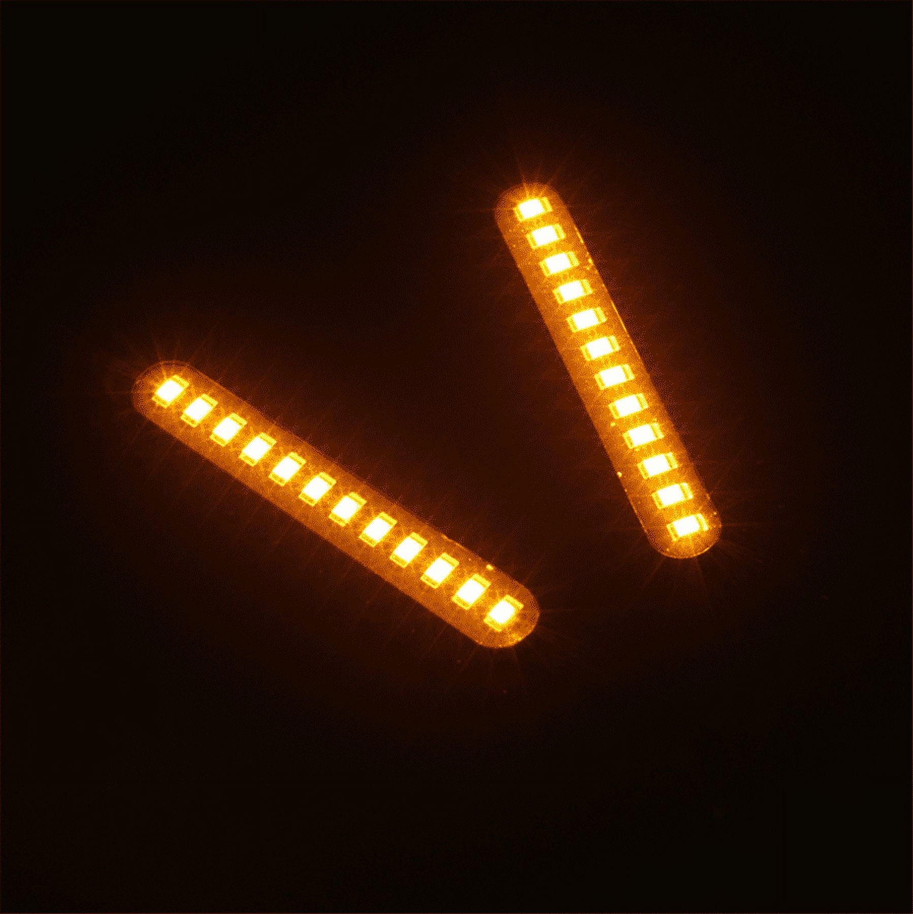 2x Sequential Flowing Motorcycle LED Mini Strips Led Turn Signal Light ...