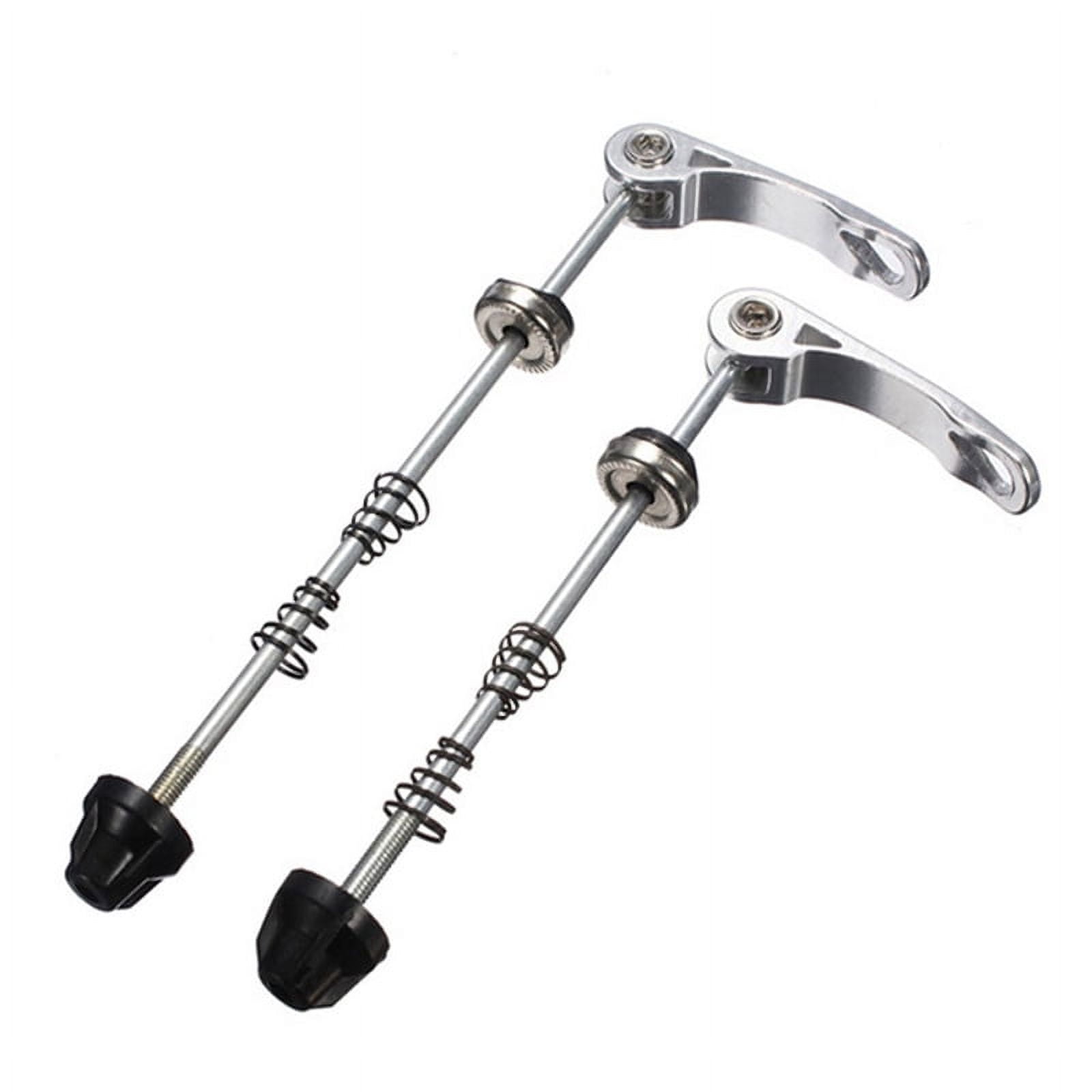 Bicycle Wheel Quick-Release Skewer Set, Front and Rear Hub, Silver ...