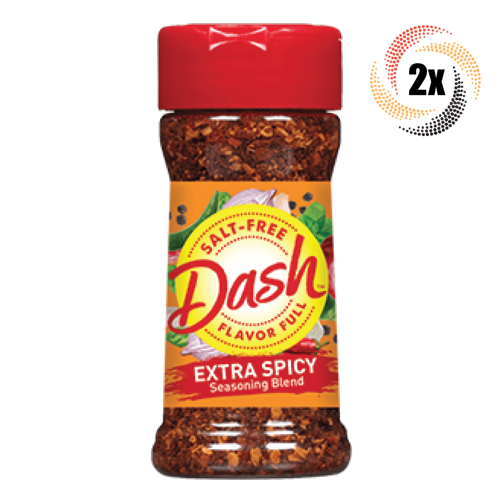2x Shakers Mrs Dash Flavor Full Salt Free Extra Spicy Seasoning Blend 2 ...