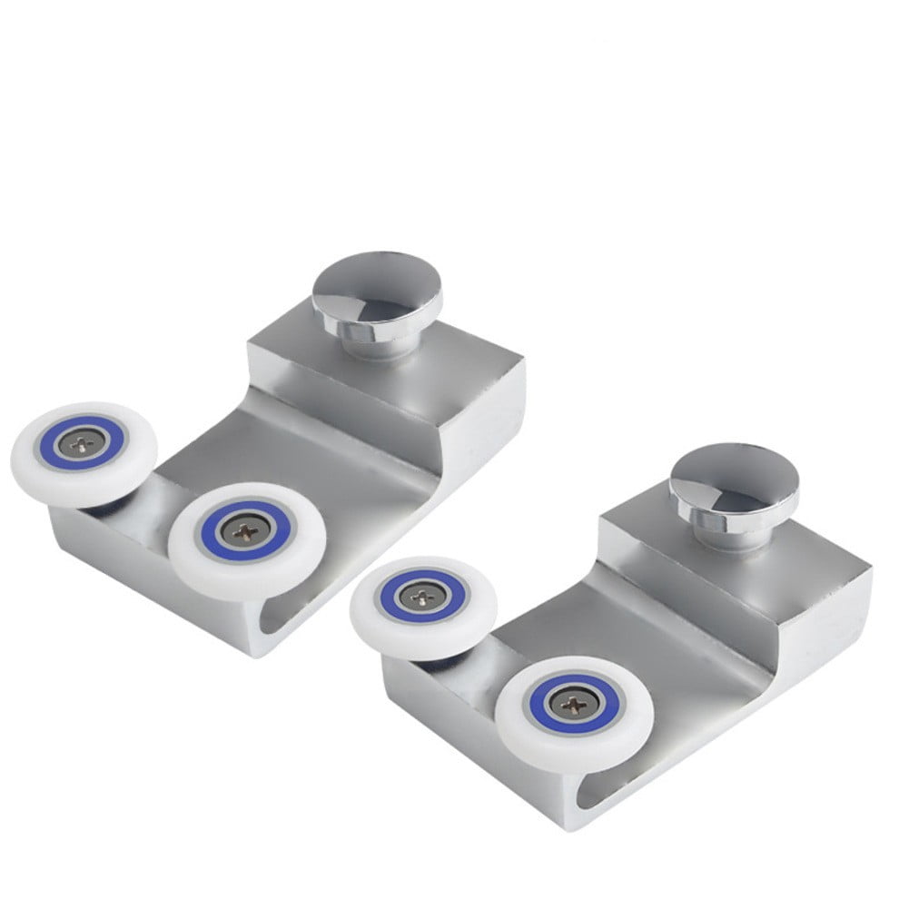 2x Shower Room Zinc Alloy Hanging Pulley Roller for Bathroom Slide Door ...
