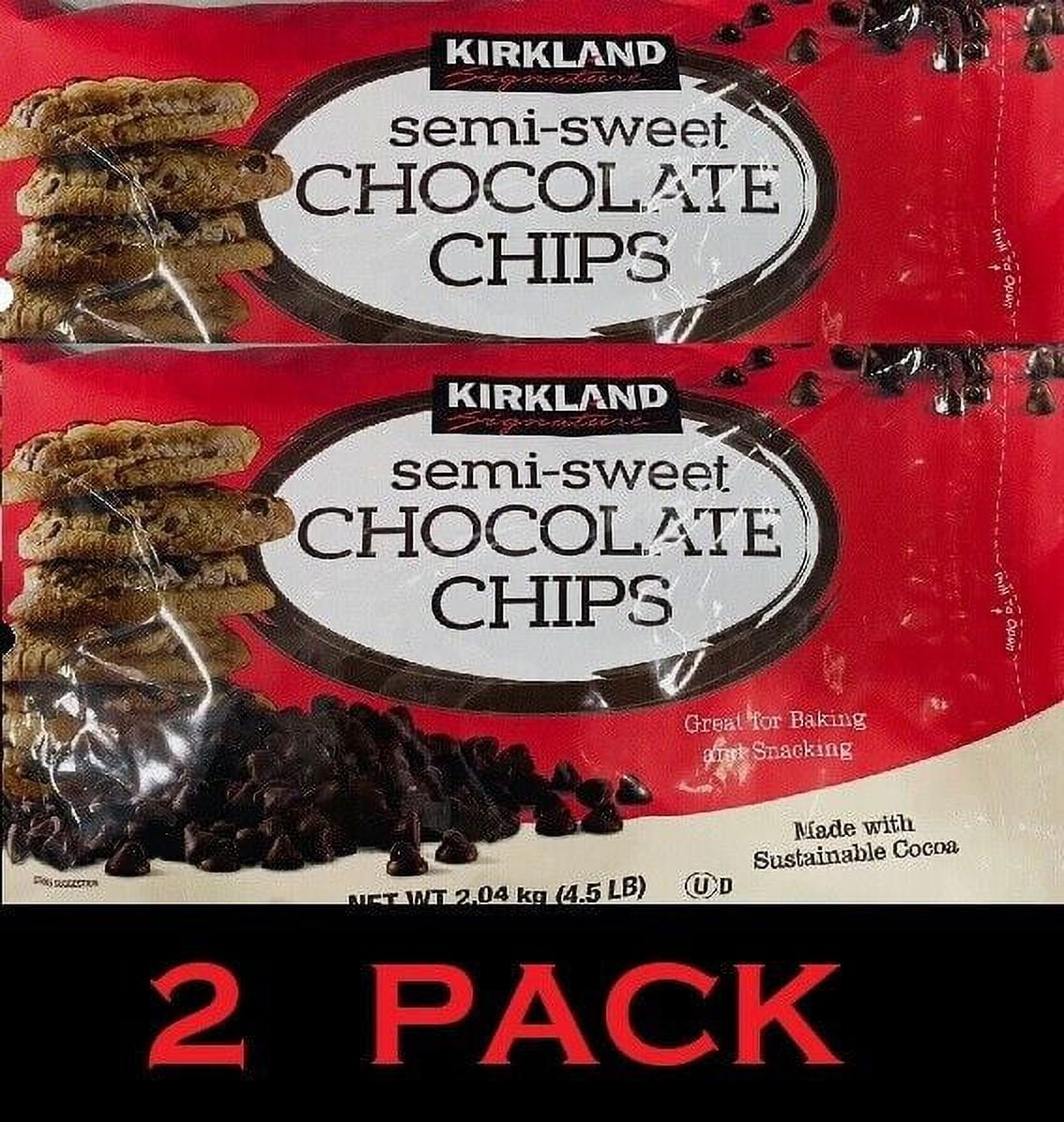 2x Signature Semi Sweet Morsels Baking Chocolate Chips 72 oz - 2 PACK ...