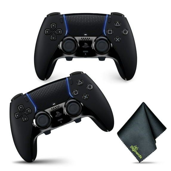 2x Sony PS5 DualSense Edge Wireless Controller - BLACK + Microfiber ...