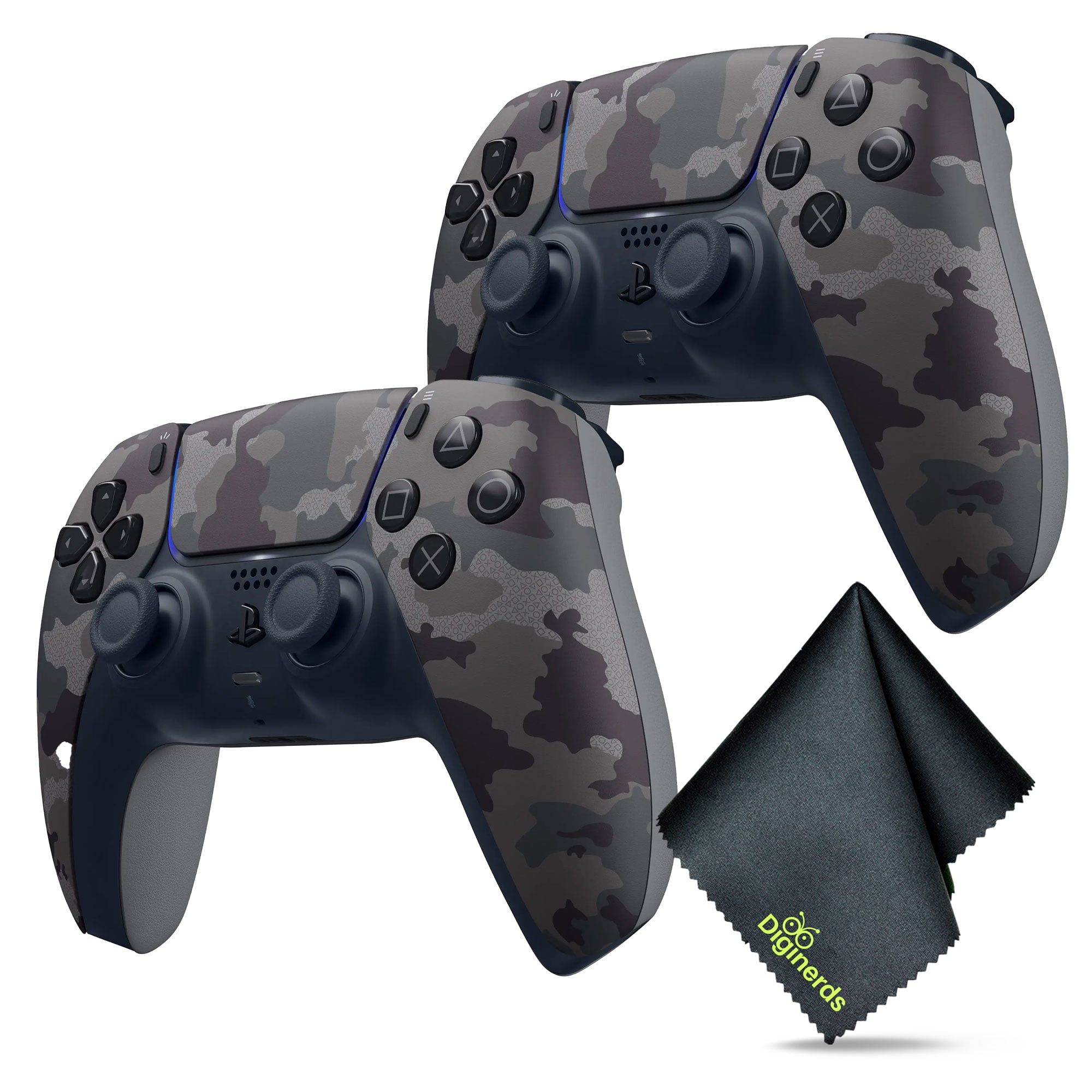 2x Sony PS5 DualSense Wireless Controller V2 (2024 Model) - Grey Camo ...