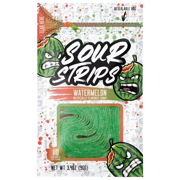 Sour Strips Sour Candy in Fruit Flavored & Sour Candy - Walmart.com