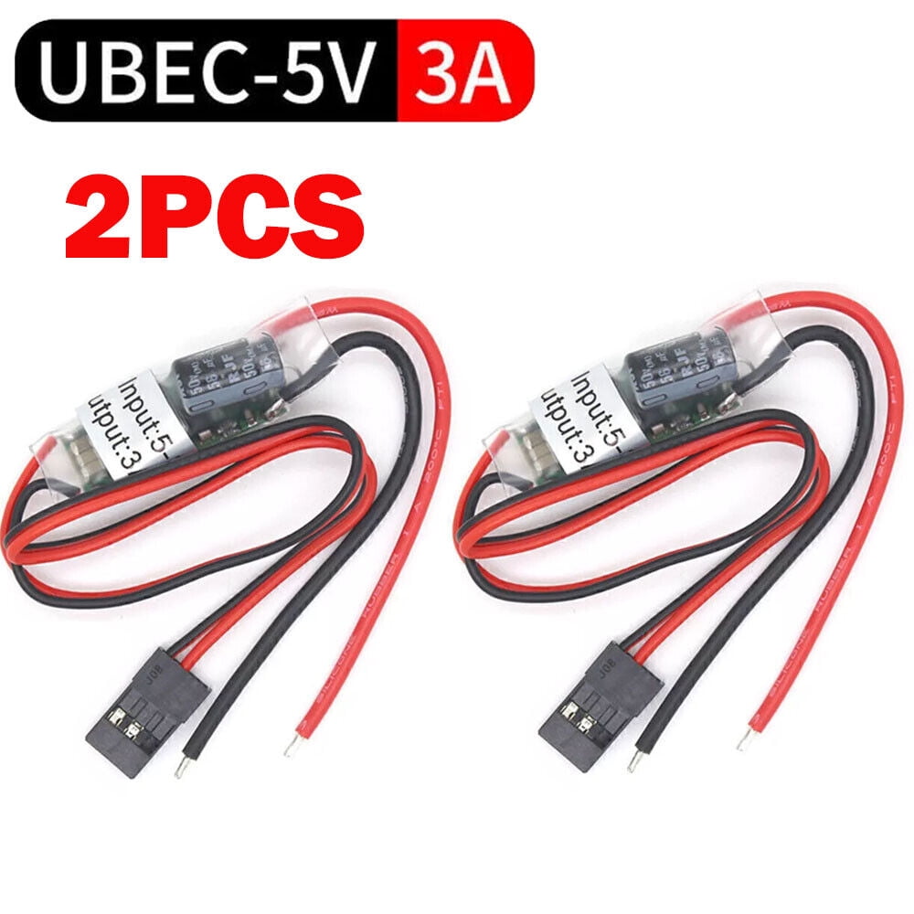 2x Step Down Modules For UBEC 5V 3/5/7/15A Mini External 2-12S DC-DC ...
