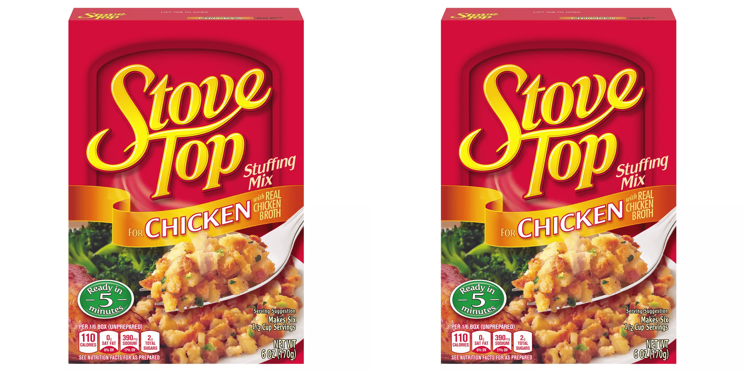 Stove Top Chicken Stuffing Cubes Mix, 6 Oz (Pack Of 2) - Boxed Stuffing ...