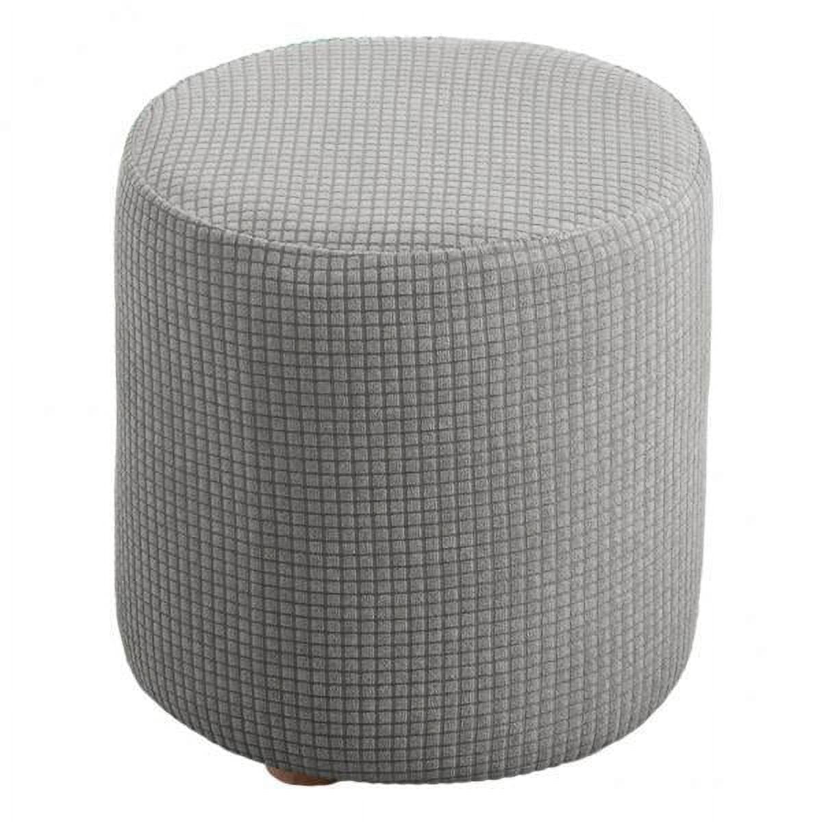 2x Stretch Ottoman Covers Slipcover Round Ottoman Slipcover Folding ...