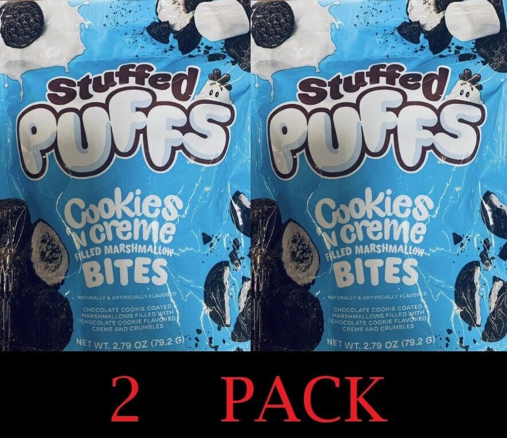 2x Stuffed Puffs Cookies ‘n Creme Filled Marshmallow bites 2.79 oz bag ...