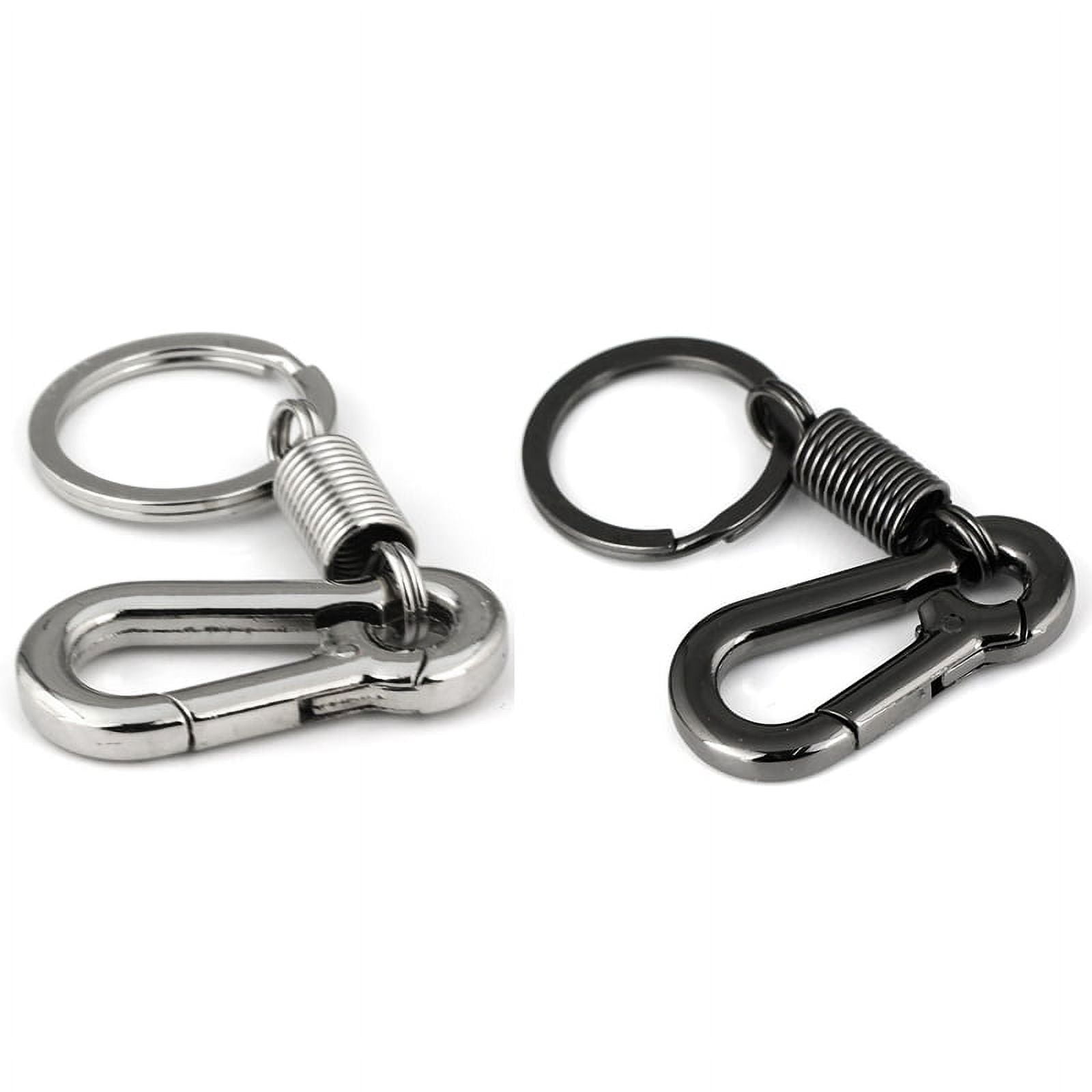 2x Sturdy Carabiner Key Chain Key Ring Key Chain Spring Key Chain ...