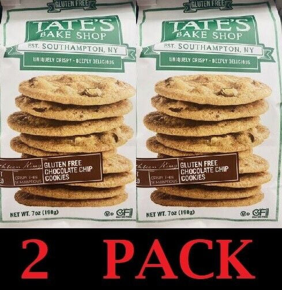 2x Tate's Bake Shop GLUTEN FREE Chocolate Chip Cookies 7 oz Bag - 2 ...