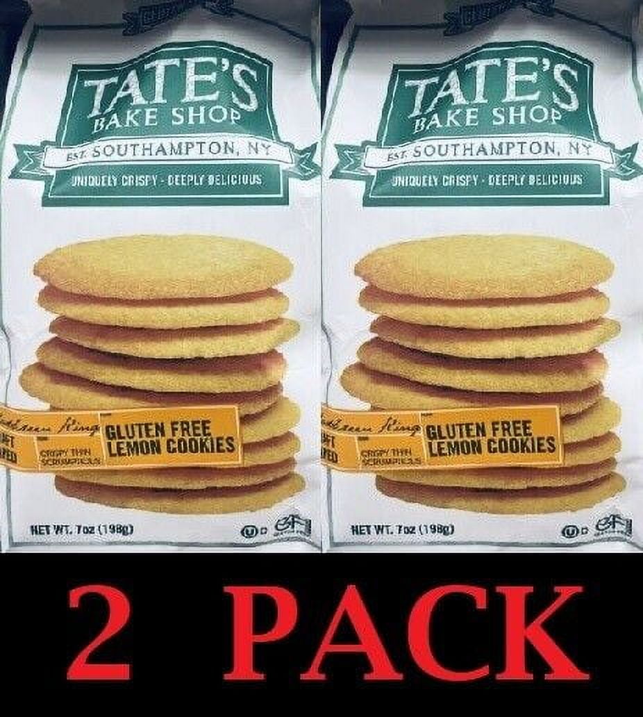 2x Tate's Bake Shop GLUTEN FREE Lemon Cookies 7 oz Bag - 2 PACK ...