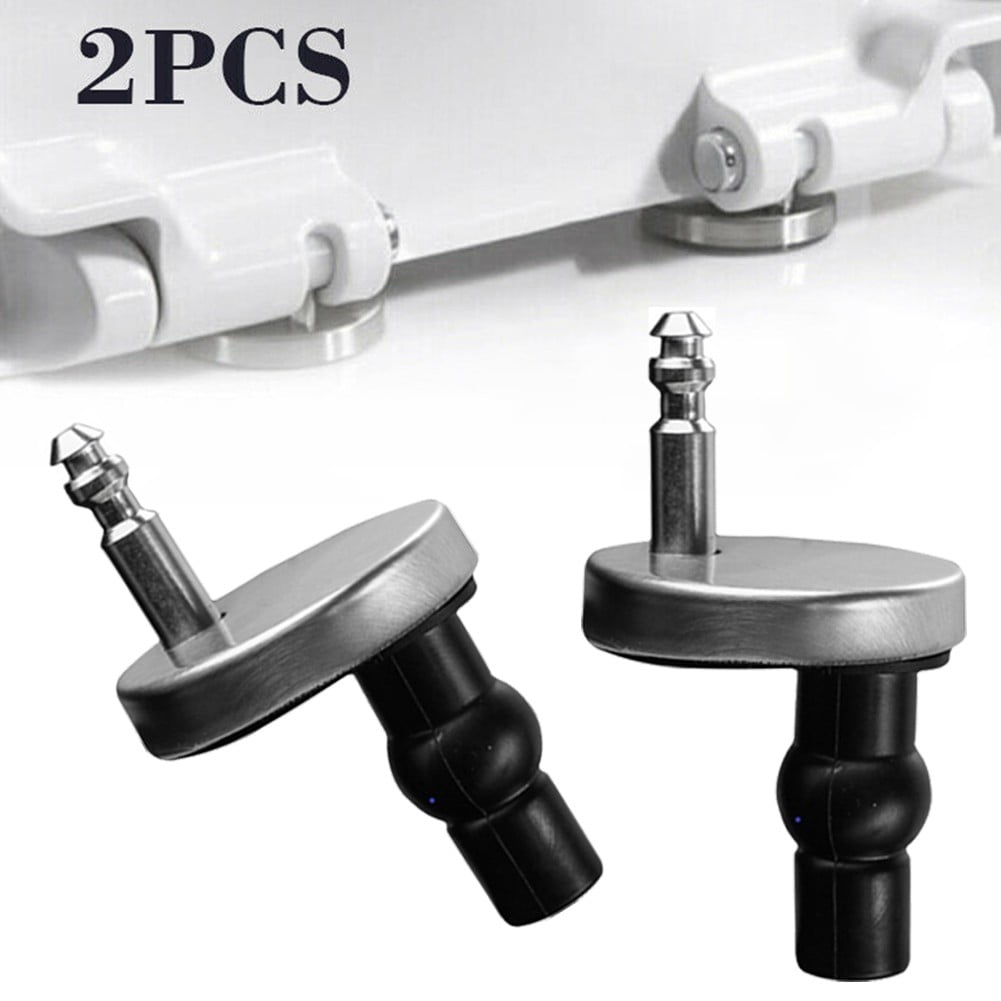 2x Toilet Seat Hinges Top Close Soft Release Quick Fitting Heavy Duty ...