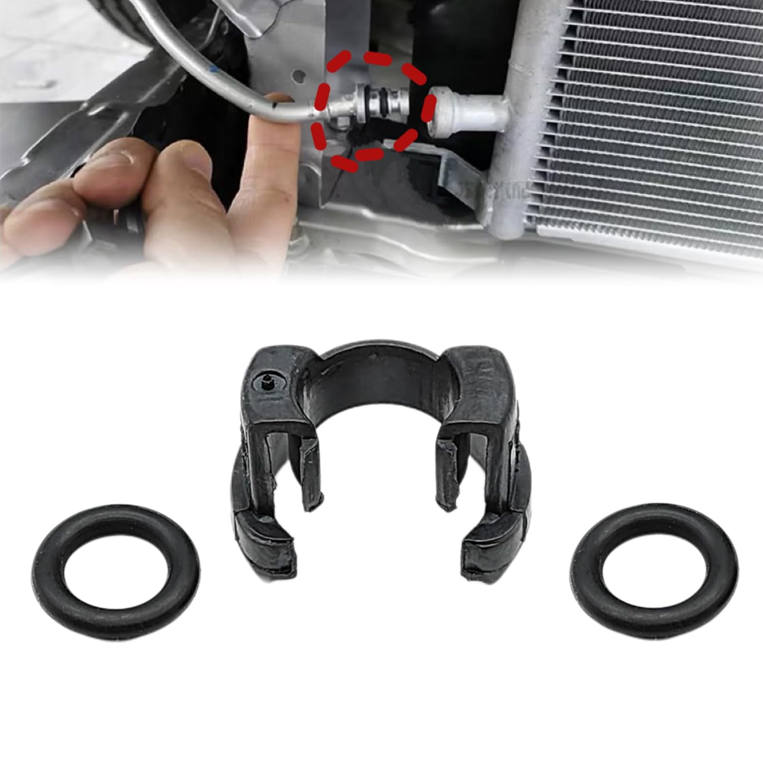 2x Toyota Air Conditioning System Condenser Hard Line Lock Clamp Clip ...