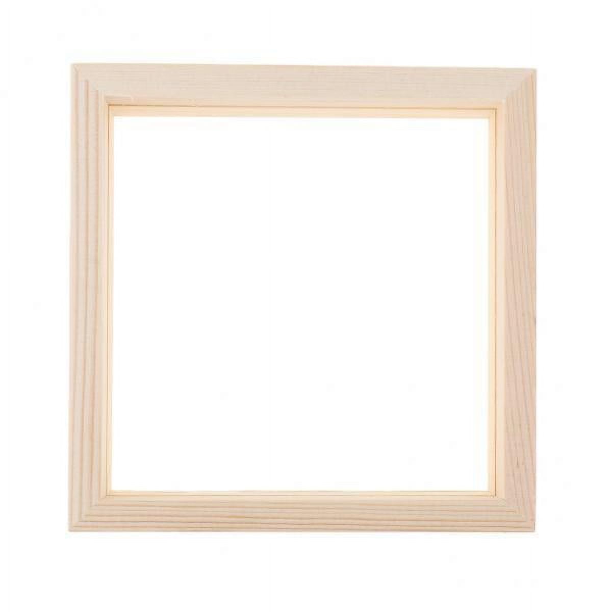 2x Transparent Single Picture Frame Wooden Frame Decor with Glass Cover ...