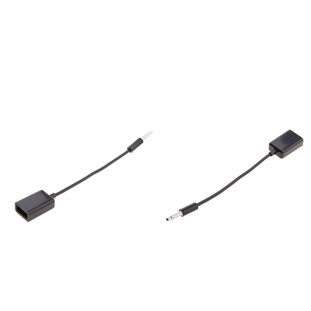 2x USB Female to 3.5mm Male Audio Converter Adapter - Walmart.com