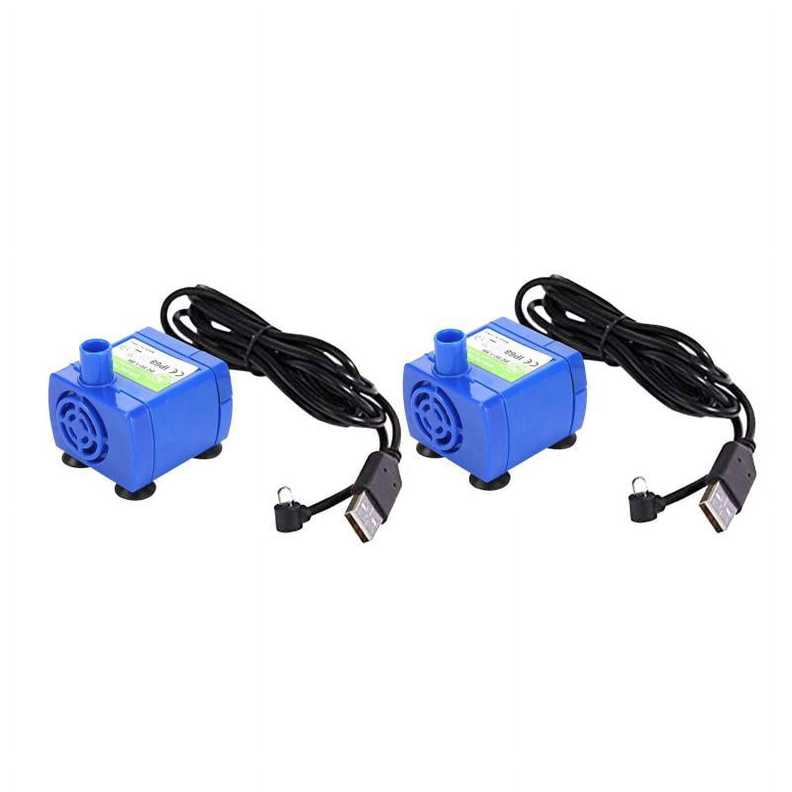 2x USB Port Replacement Pump for Cat Water Fountain Quiet Long Lifespan ...