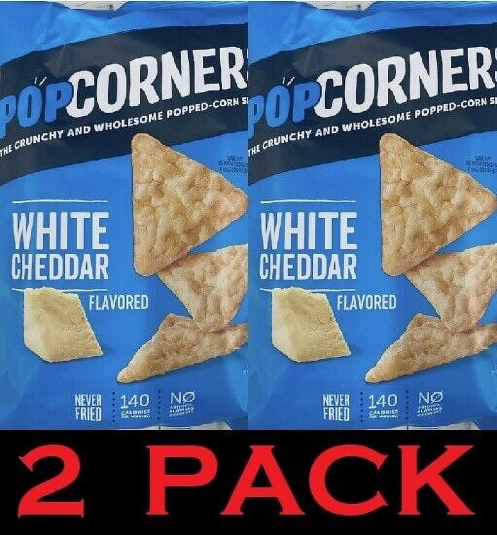 2x WHITE CHEDDAR Popped Corn Crisps Snacks 7 oz Bag - 2 PACK - Walmart.com