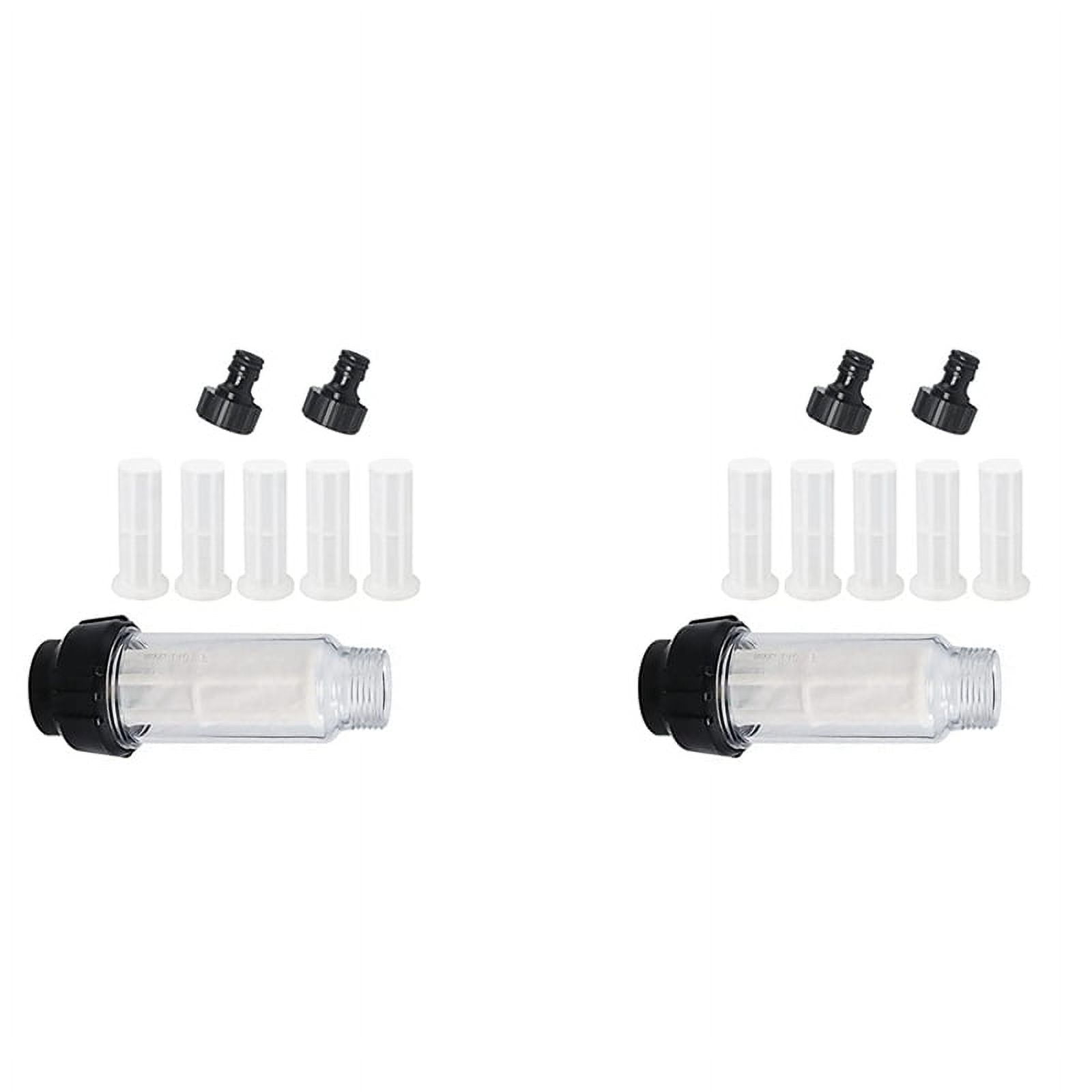 2x Water Filter Garden Hose, 3/4 Inch Water Pre-Filter Water Filter Set ...