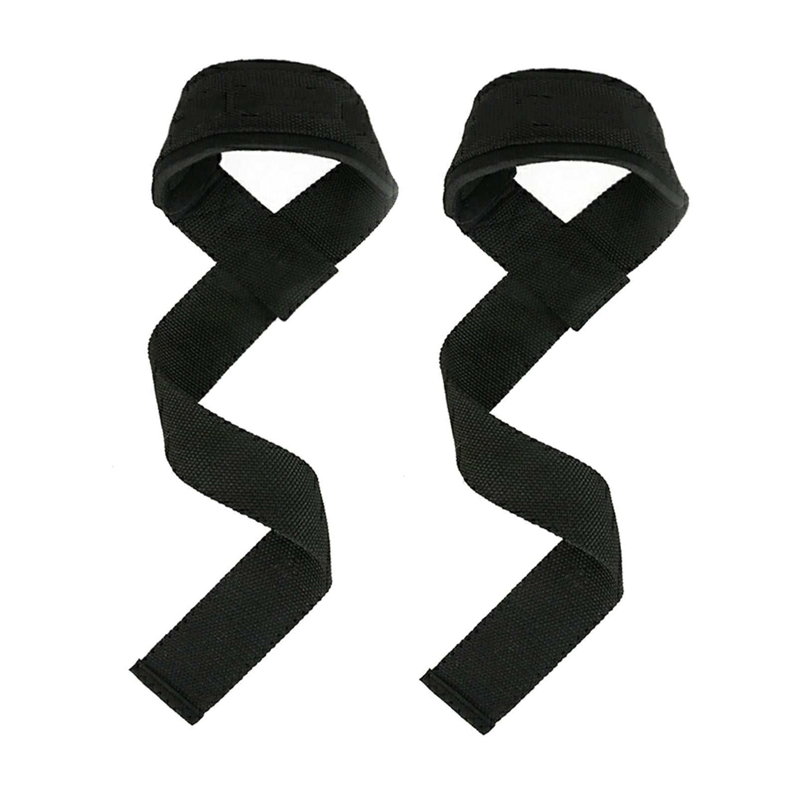 2x Weight Lifting Straps Gym Wrist Wraps Lifting Straps Strength ...