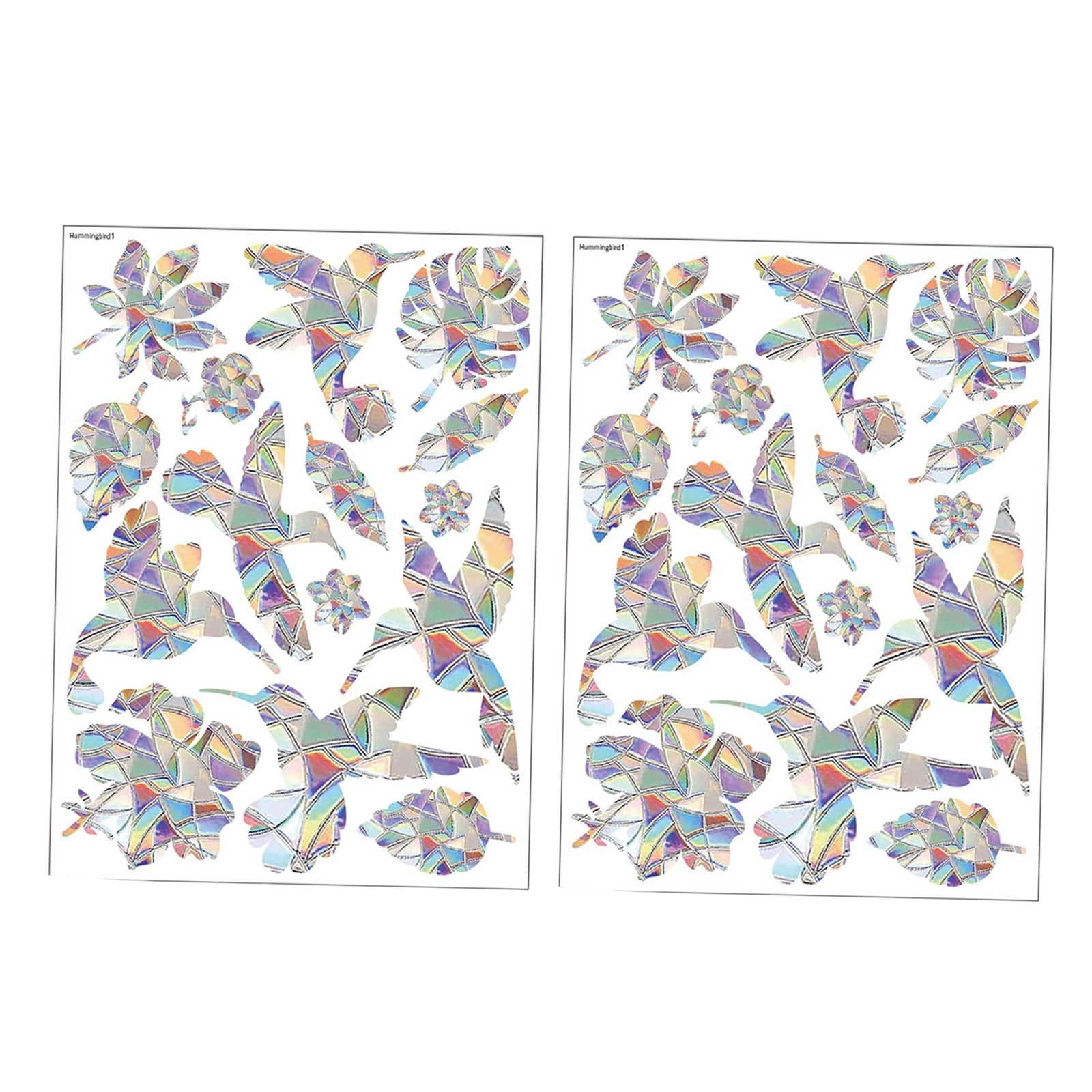 2x Window Clings, Stop Birds from Hitting Windows Electrostatic ...
