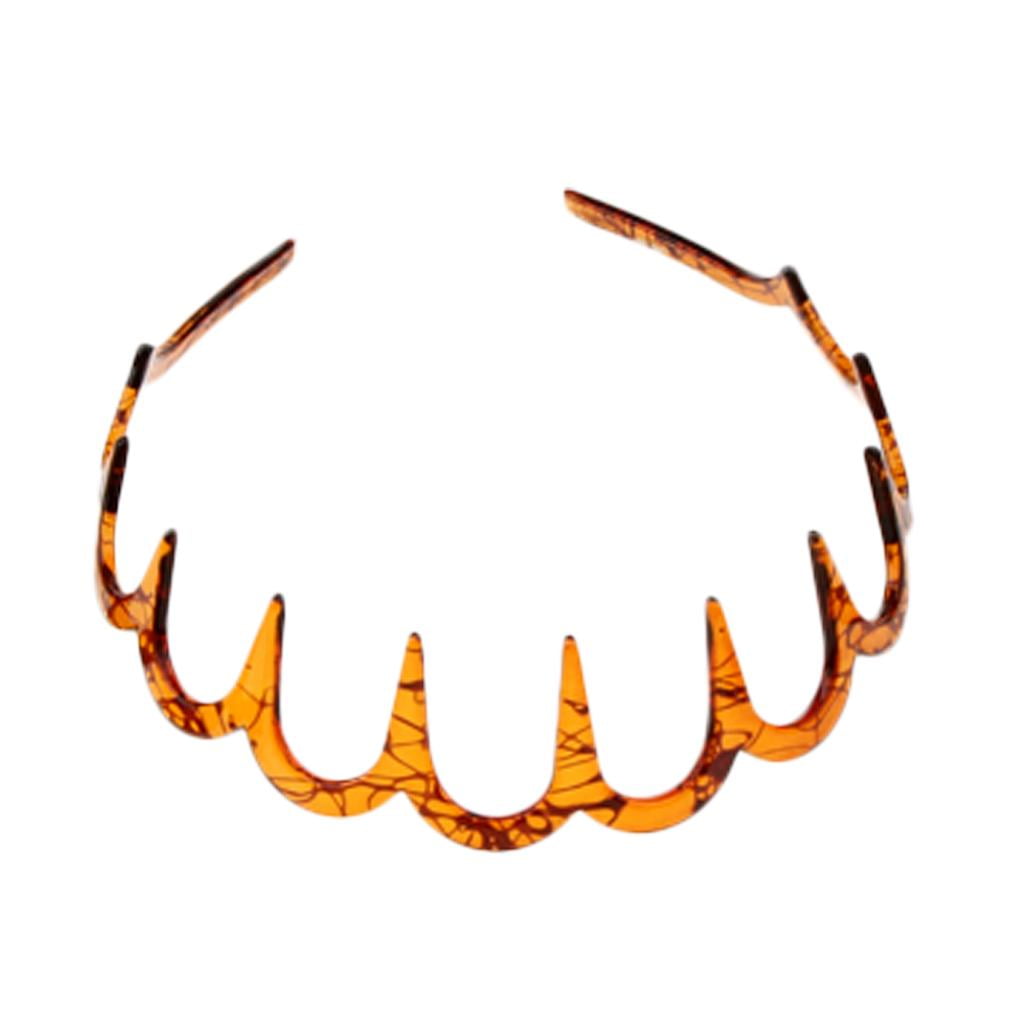 2x Women Alice Band Hair Head Comb Headband Gripper Girls Ladies 11cm ...