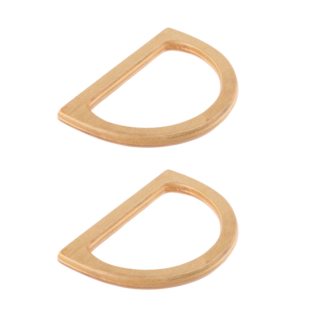 2x Wooden Purse Handle Replacement Wood DIY Craft for Bag Making ...
