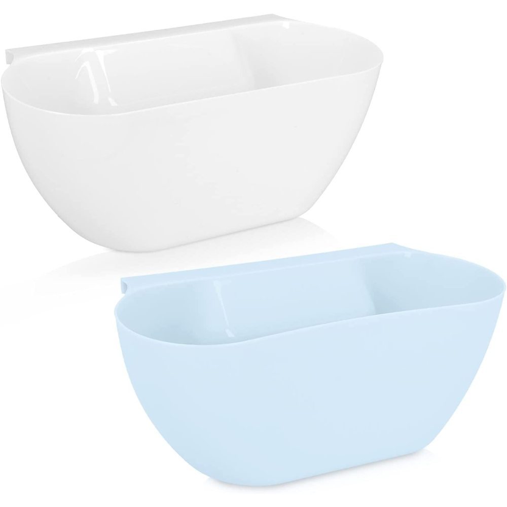2x collection tray for kitchen waste to hang up - set of 2 trash cans ...