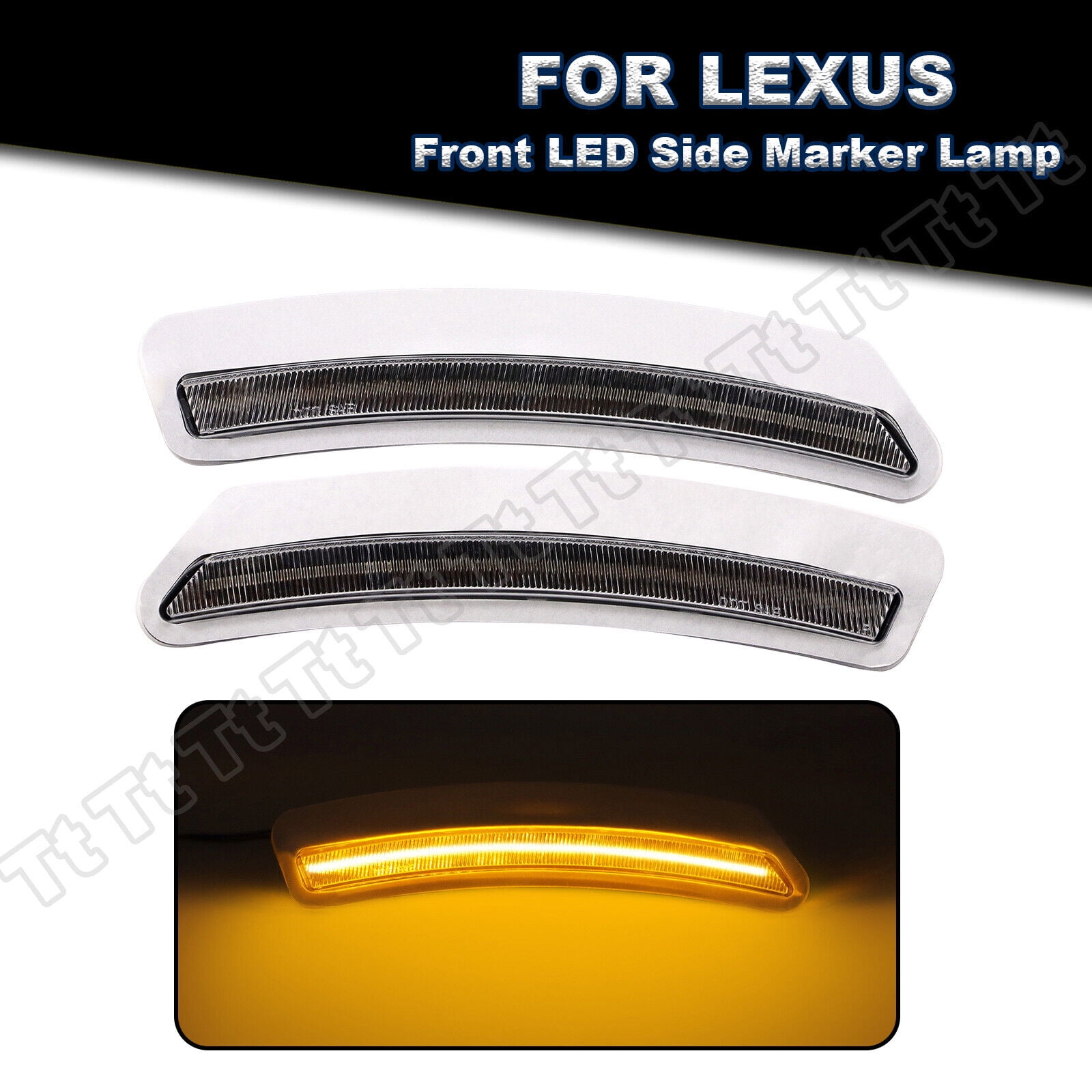 2x for 18-22 for Lexus LC500 | LC500H LED front bumper side marker ...