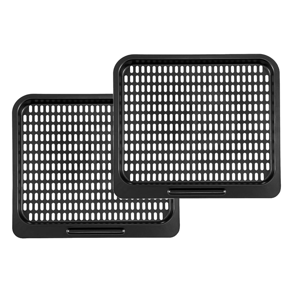 2x/set Air Fryer Grill Pan Nonstick Baking Replacement Tray Square Oven ...