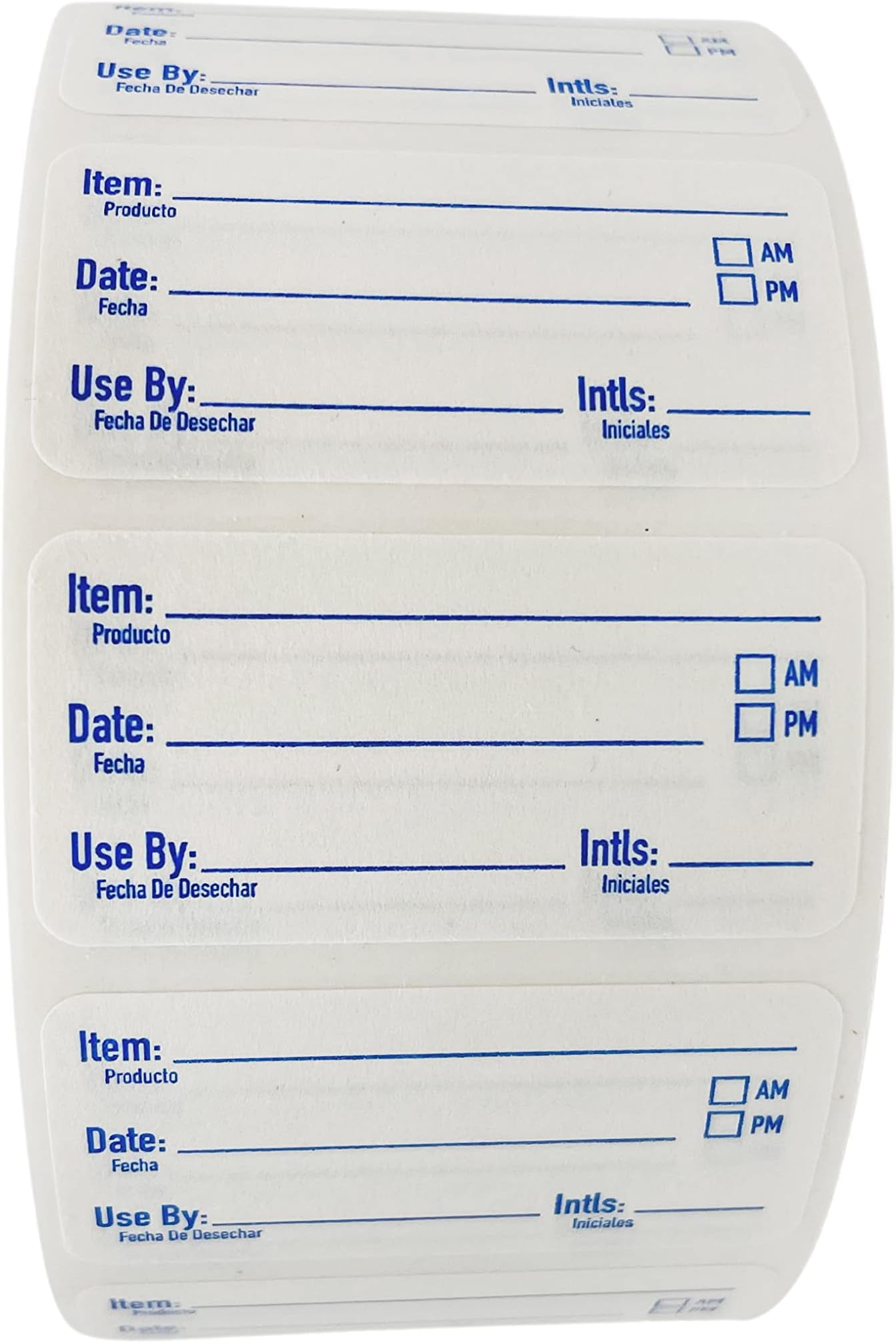 2x1 Dissolvable Labels for Containers (500, Blue) - Writeable, Heat ...