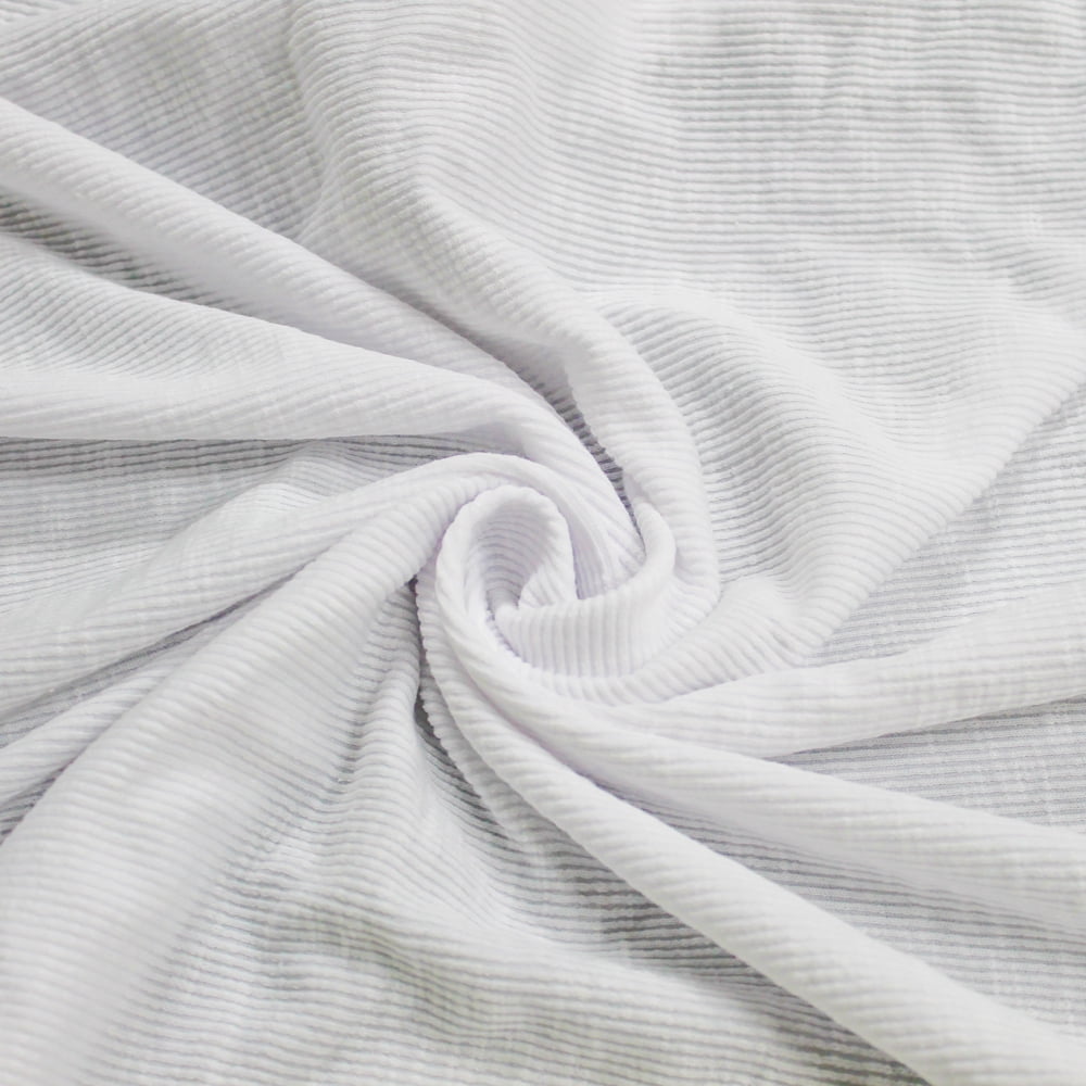 White 2x1 Heavy-Weight Rib Sand Wash Knit Fabric by the Yard ...