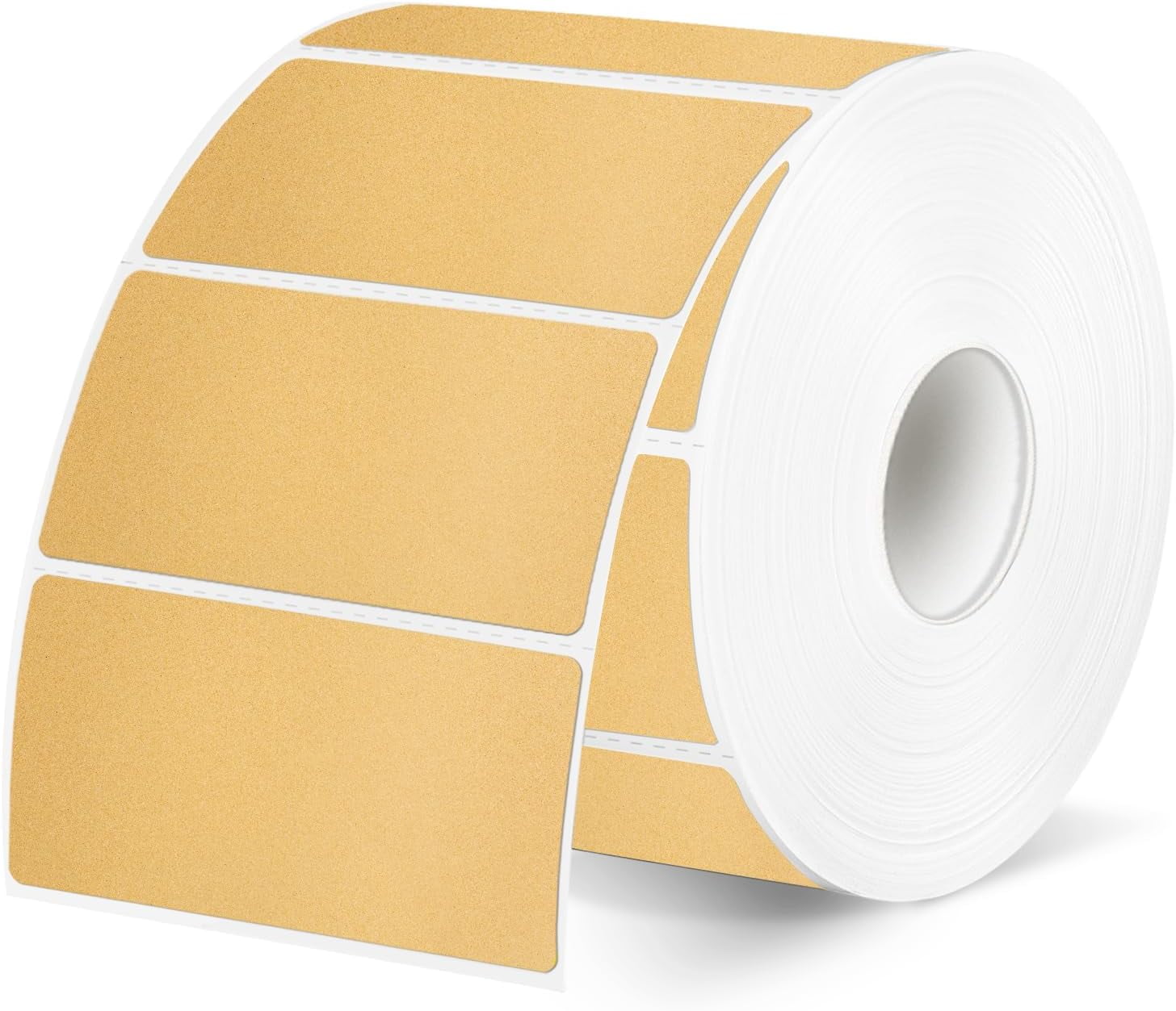 2x1 Inch BrownThermal Labels, Waterproof Brown Thermal Printer Stickers ...