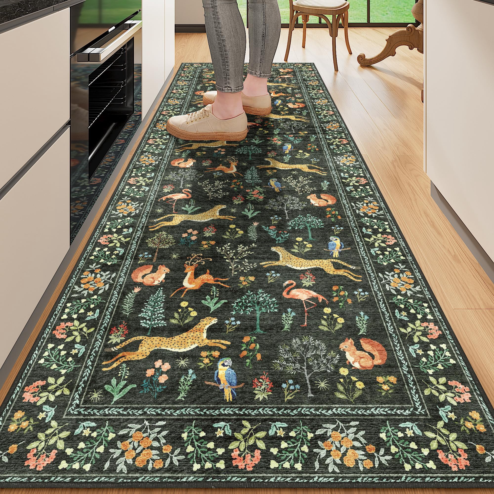2x10 Rug For Hallway Washable Kitchen Runner With Non Sliping Soft Low ...